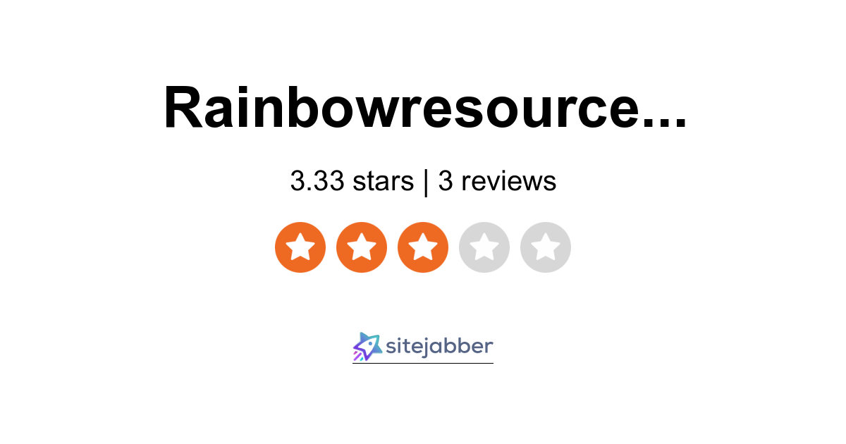 Rainbow Resource Center Reviews - Read 3 Customer Reviews of Rainbow ...