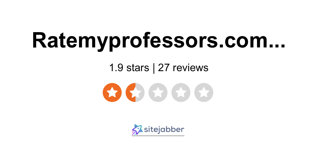 RateMyProfessors Reviews - Read 27 Customer Reviews of RateMyProfessors ...