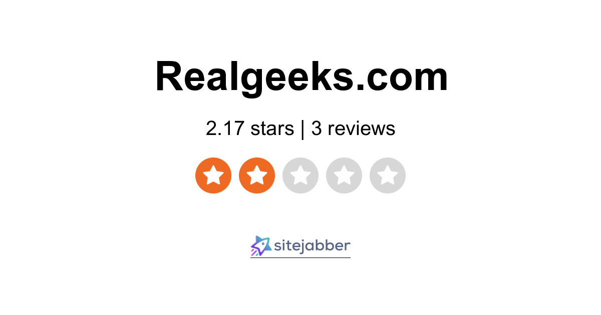 Real Geeks Reviews - Read 3 Customer Reviews of Real Geeks | Sitejabber