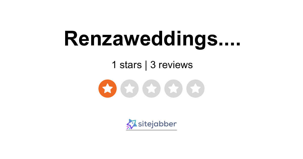 Renza Weddings Reviews - Read 3 Customer Reviews of Renza Weddings ...