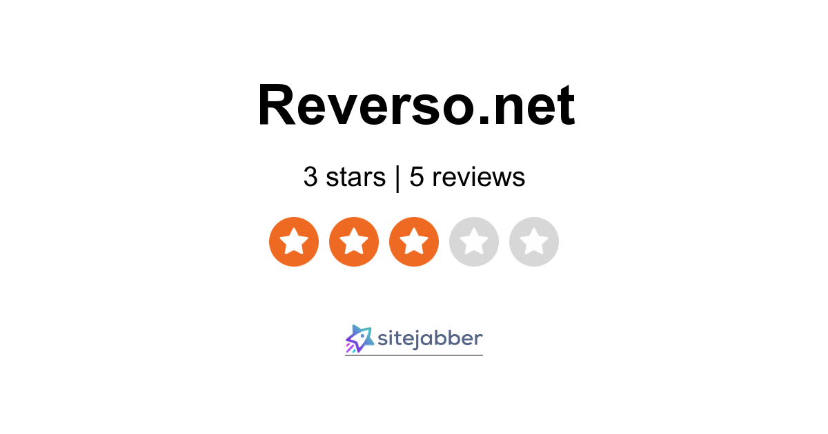 Reverso Reviews - 5 Reviews of Reverso.net | Sitejabber
