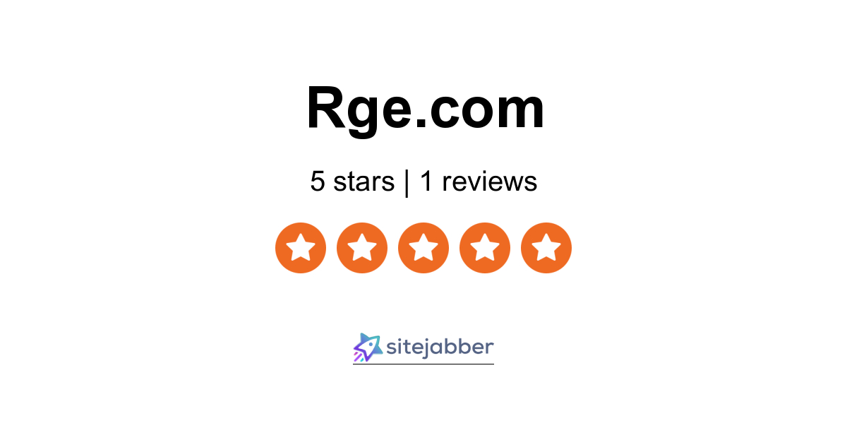 Rge Reviews - 1 Reviews of Rge.com | Sitejabber