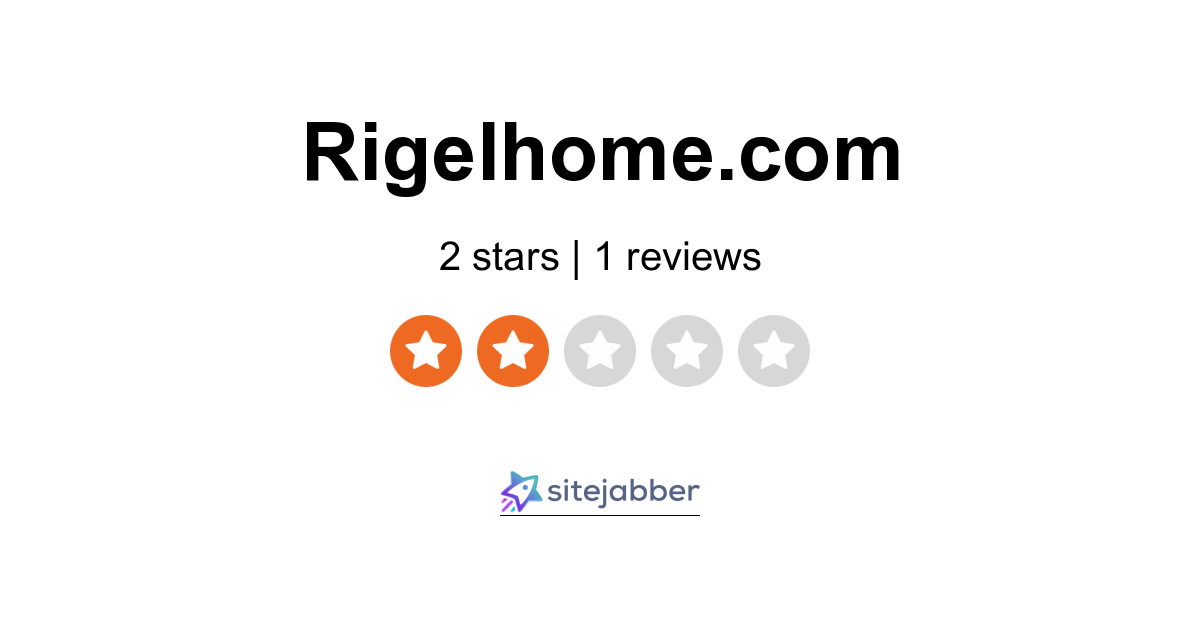 Rigel Home Store Reviews - Read 1 Customer Reviews of Rigel Home Store ...