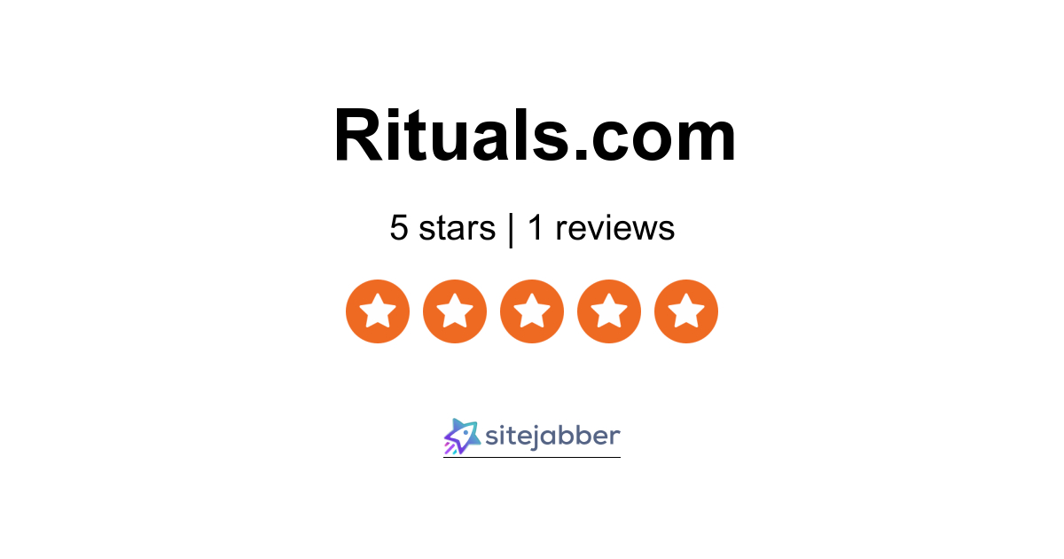 Rituals Reviews - Read 1 Customer Reviews of Rituals | Sitejabber
