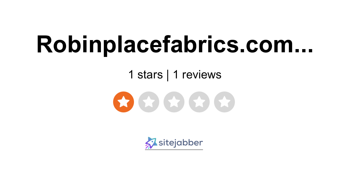 Robin Place Fabrics Reviews - Read 1 Customer Reviews of Robin Place ...