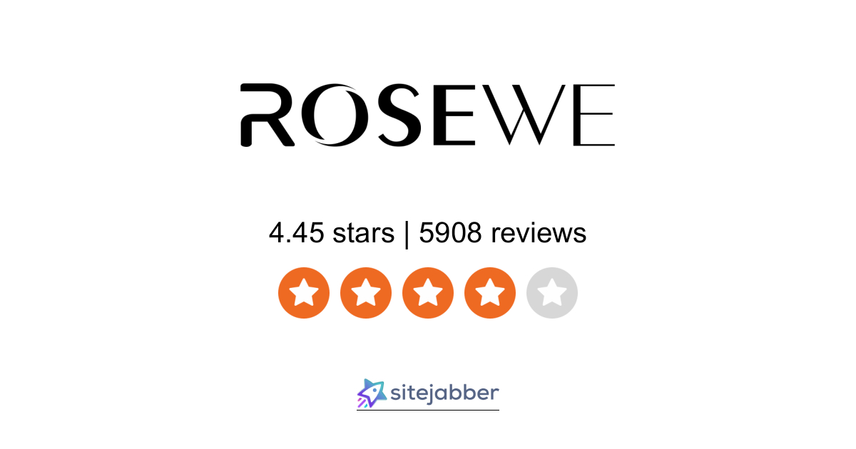 Rosewe Reviews - Read 5,908 Customer Reviews of Rosewe | Sitejabber