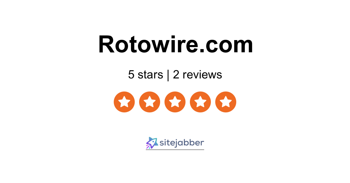 RotoWire Reviews - Read 2 Customer Reviews of RotoWire | Sitejabber