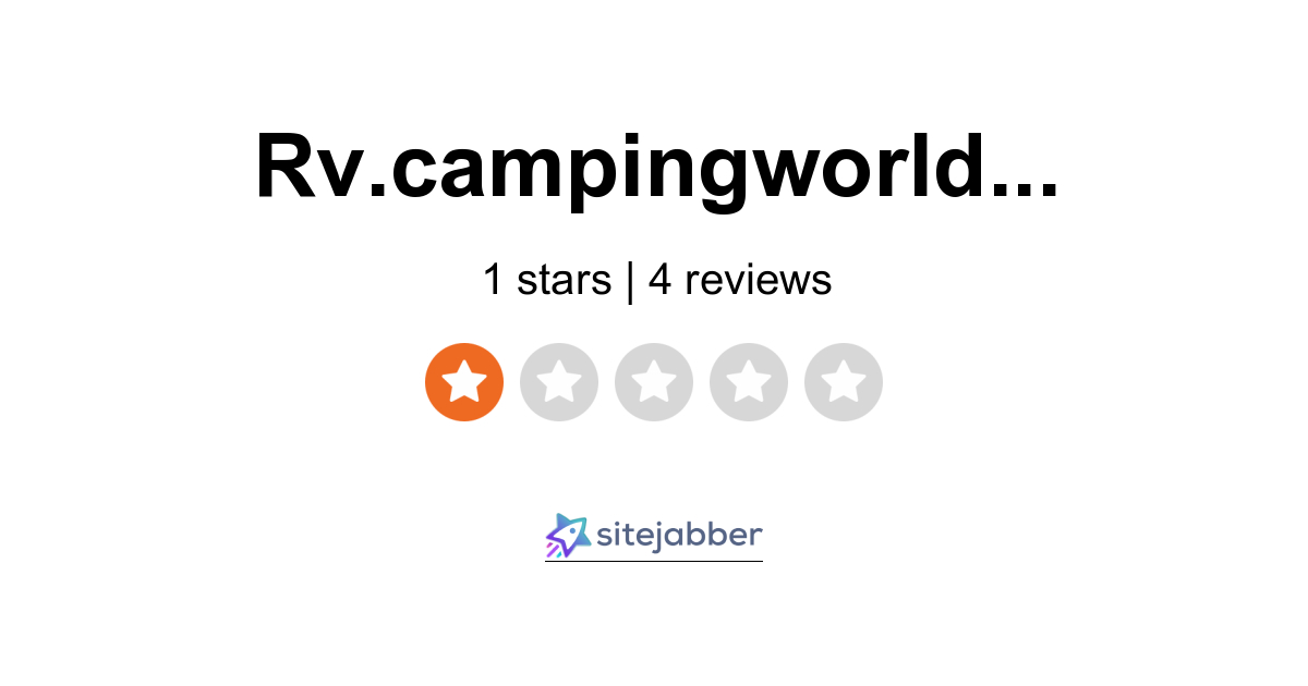 Rv.CampingWorld Reviews - Read 4 Customer Reviews of Rv.CampingWorld ...