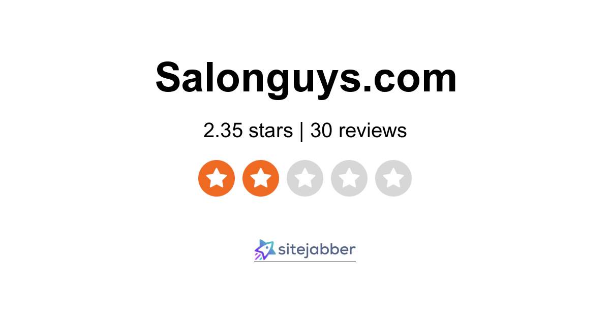 SalonGuys Reviews - Read 30 Customer Reviews of SalonGuys | Sitejabber