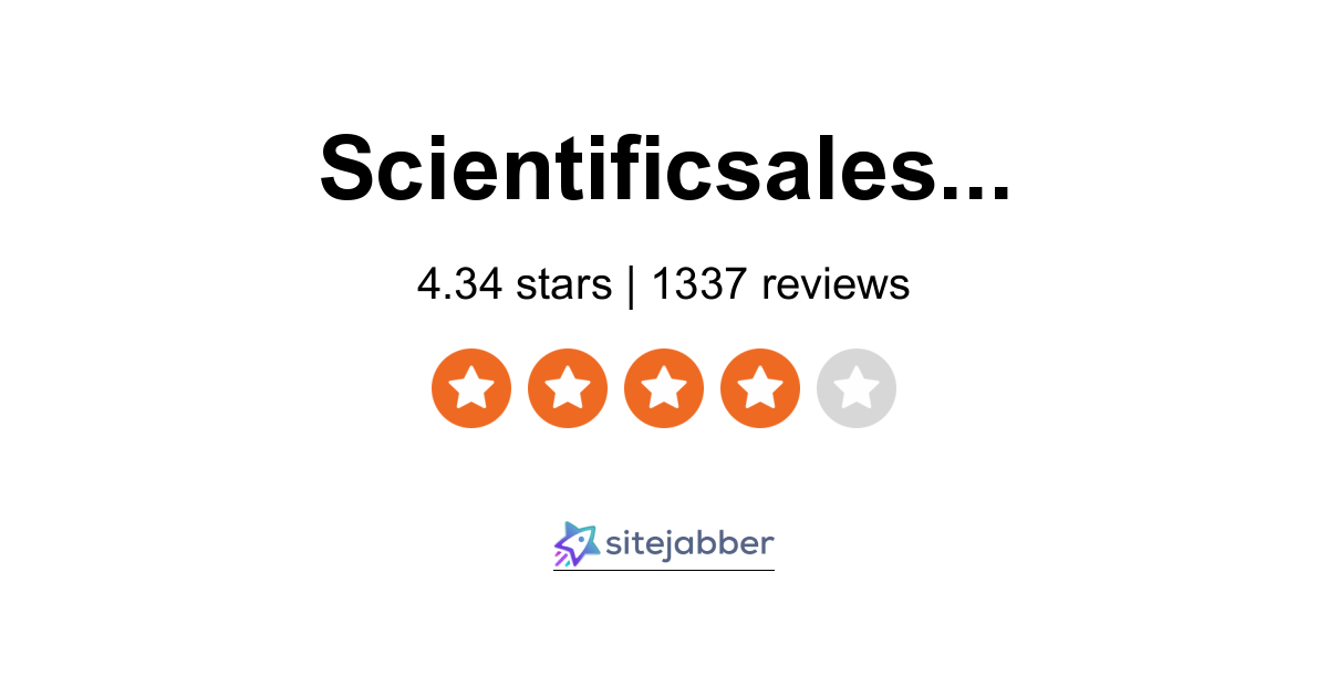Scientific Sales Reviews - Read 1,337 Customer Reviews of Scientific ...