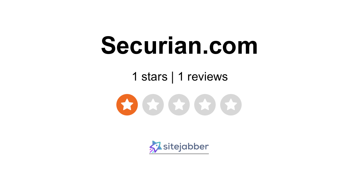 Securian Reviews - Read 1 Customer Reviews of Securian | Sitejabber