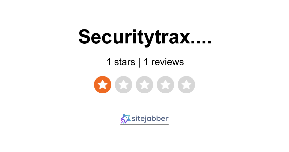 Securitytrax Reviews - Read 1 Customer Reviews of Securitytrax | Sitejabber