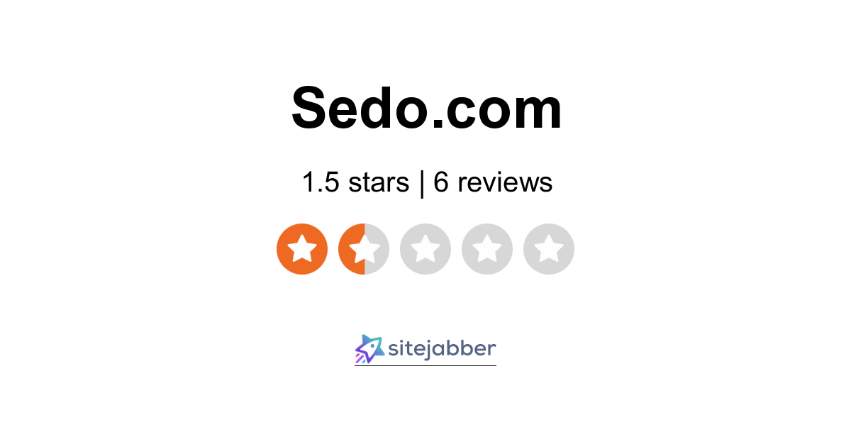 Sedo Reviews - Read 6 Customer Reviews of Sedo | Sitejabber