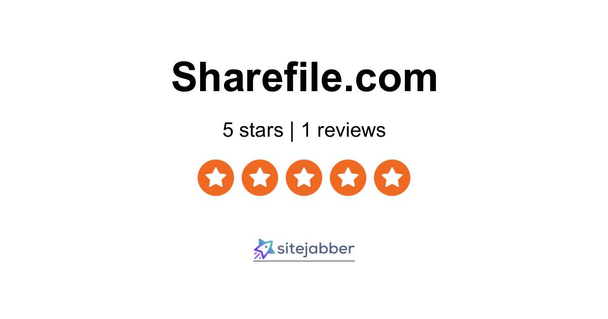 ShareFile Reviews - Read 1 Customer Reviews of ShareFile | Sitejabber