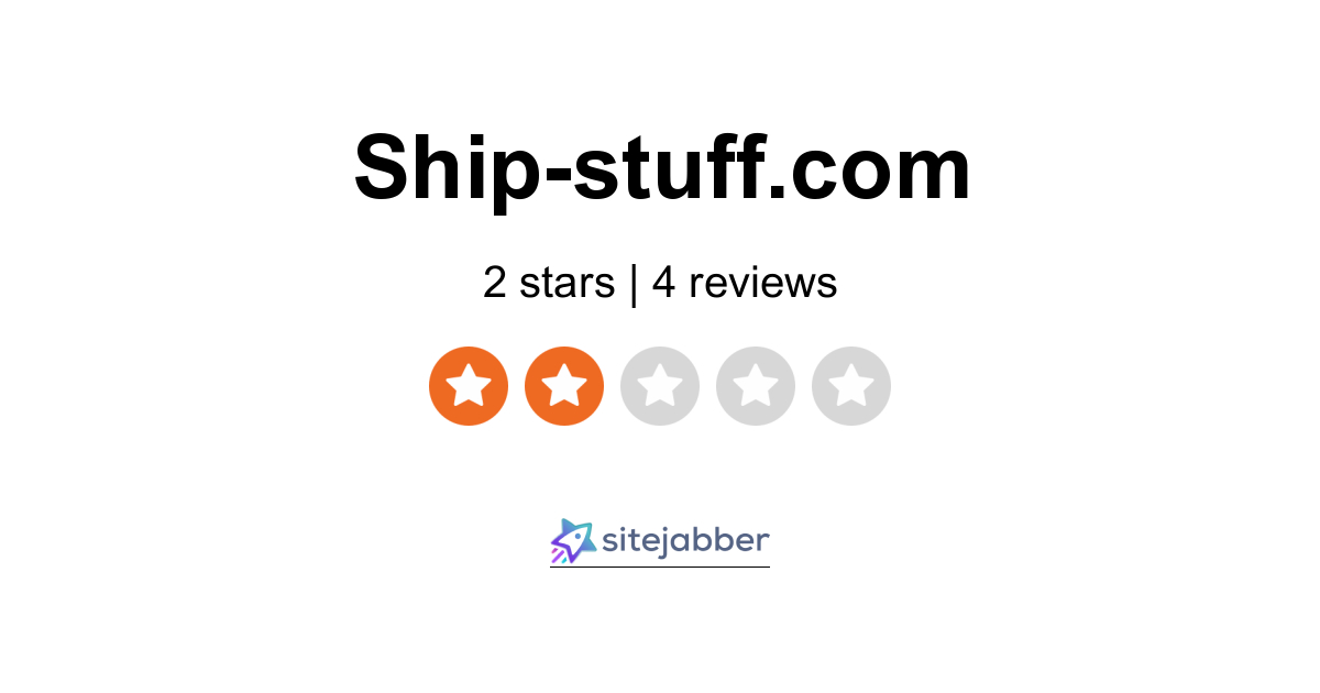 Ship-Stuff Reviews - Read 4 Customer Reviews of Ship-Stuff | Sitejabber