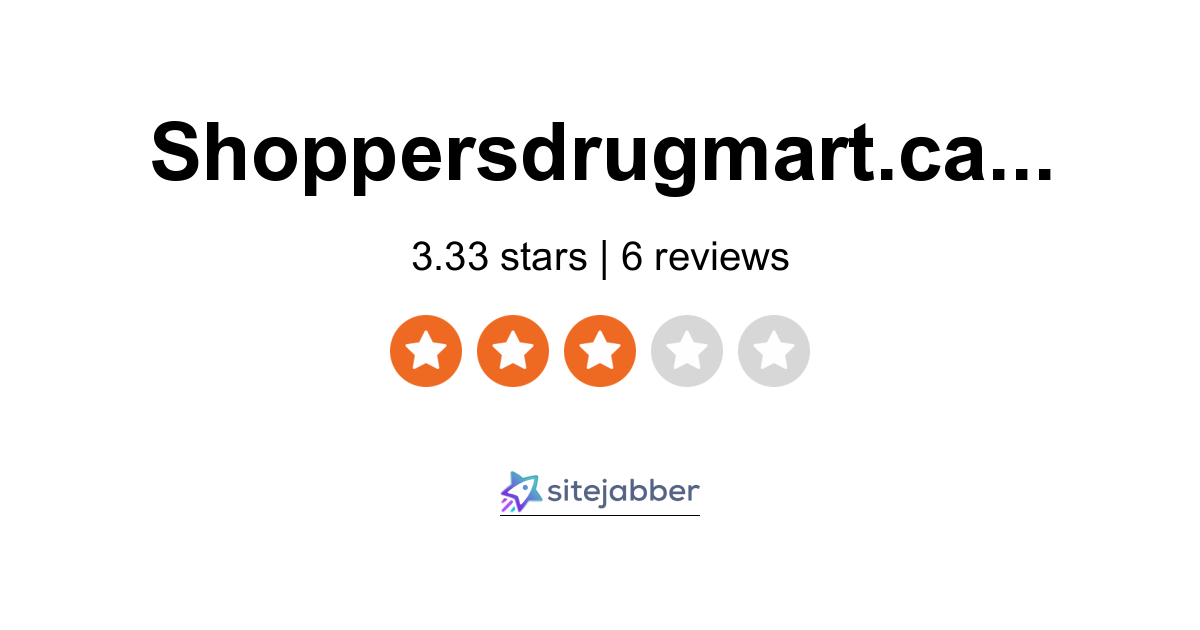 ShoppersDrugMart.ca Reviews - Read 6 Customer Reviews of ...