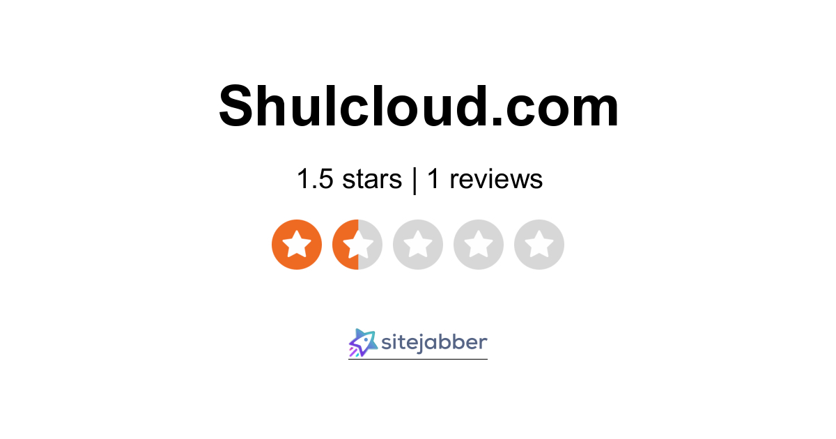Shulcloud Reviews - Read 1 Customer Reviews of Shulcloud | Sitejabber