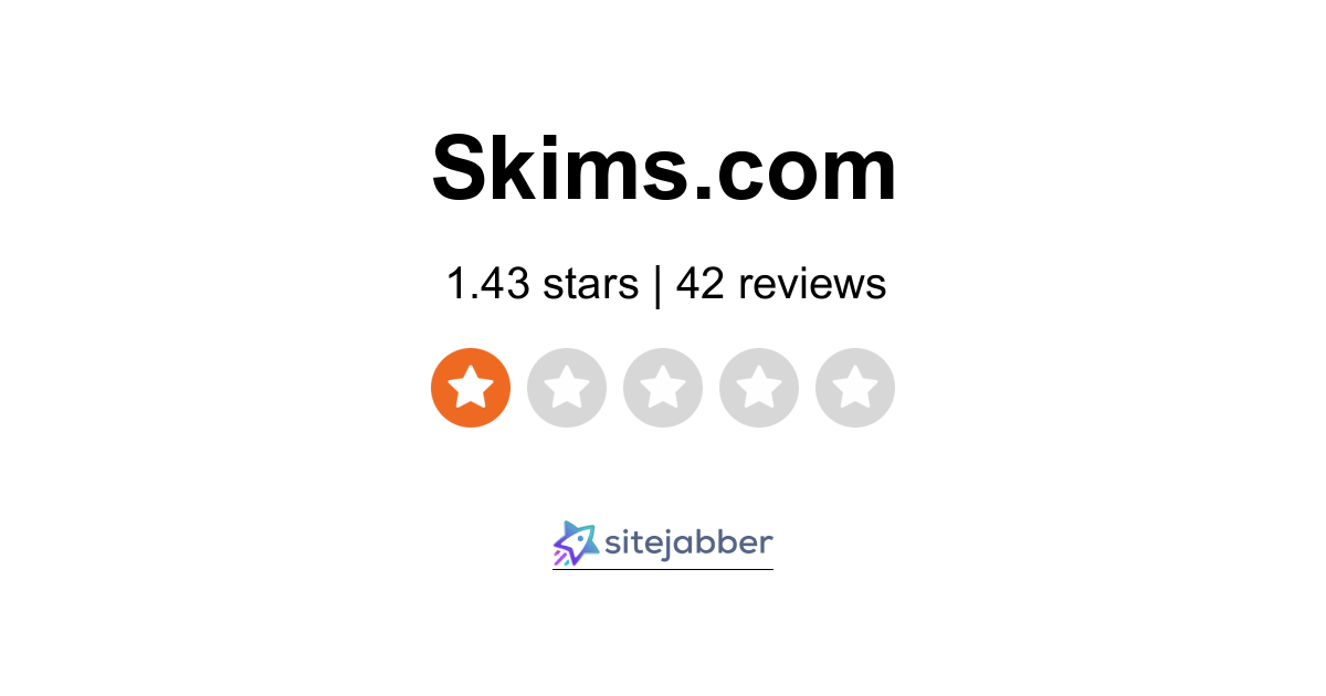 SKIMS Reviews - Read 43 Customer Reviews of SKIMS | Sitejabber