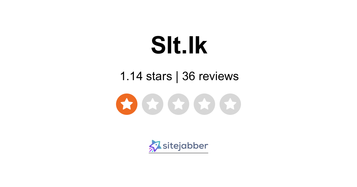 Sri Lanka Telecom Reviews - 36 Reviews of Slt.lk | Sitejabber