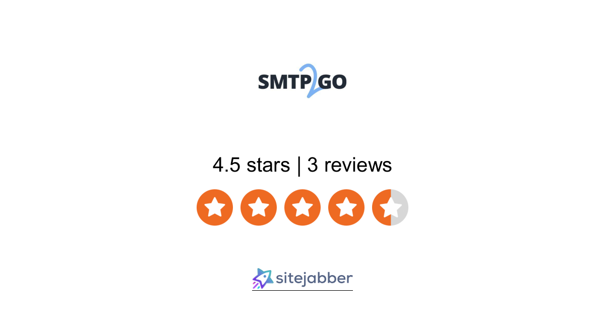 Smtp2go Reviews - Read 3 Customer Reviews of Smtp2go | Sitejabber