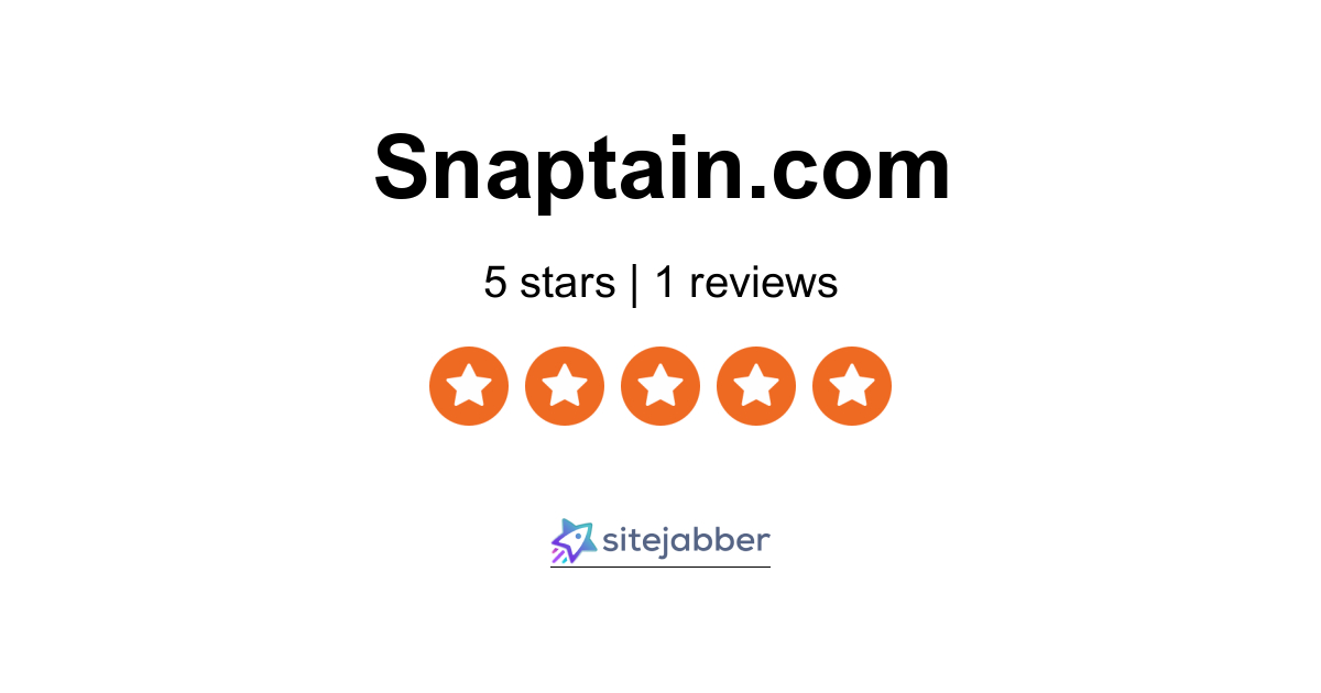 Snaptain Reviews - Read 1 Customer Reviews of Snaptain | Sitejabber
