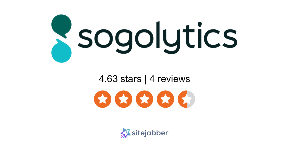 Sogolytics Reviews - Read 4 Customer Reviews of Sogolytics | Sitejabber
