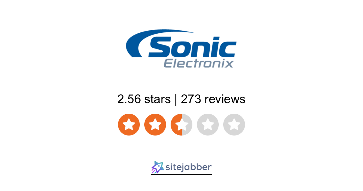 Sonic Electronix Reviews - Read 273 Customer Reviews of Sonic ...