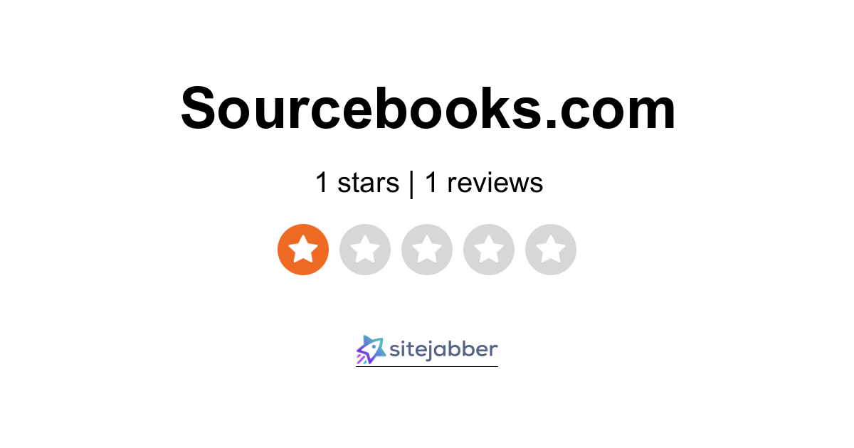 Sourcebooks Reviews - 1 Reviews of sourcebooks.com | Sitejabber