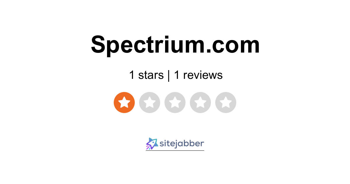 Spectrium Reviews - 1 Reviews of Spectrium.com | Sitejabber