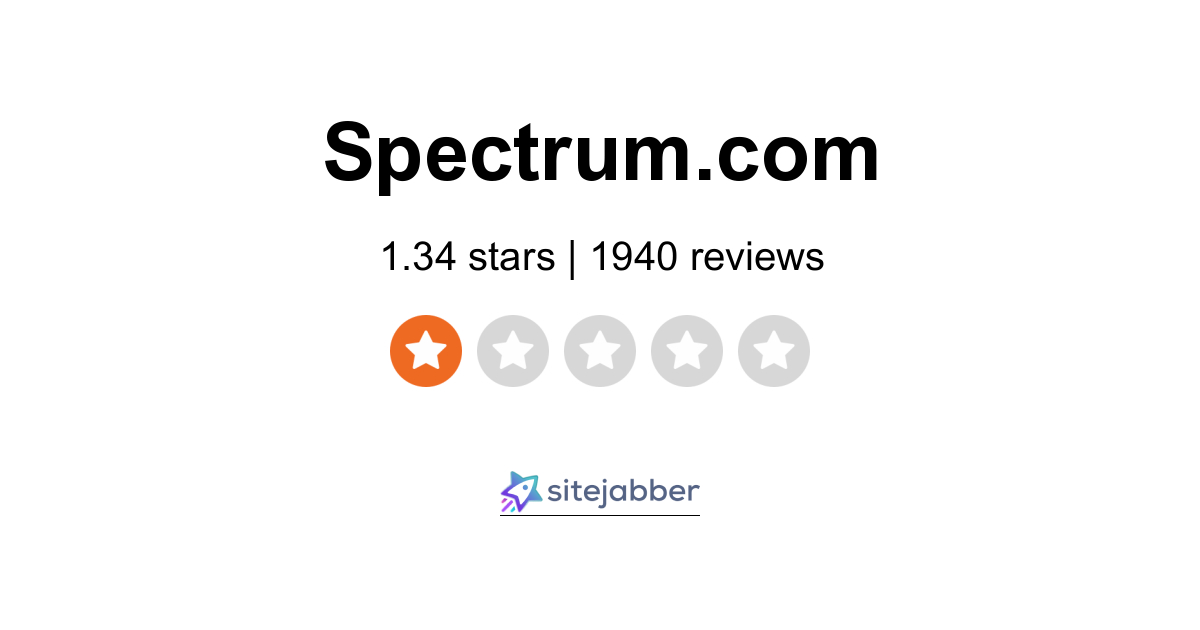 Spectrum Reviews - Read 1,941 Customer Reviews of Spectrum | Sitejabber