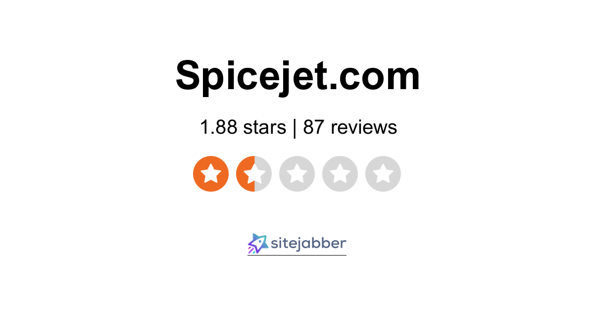 SpiceJet Reviews - Read 87 Customer Reviews of SpiceJet | Sitejabber