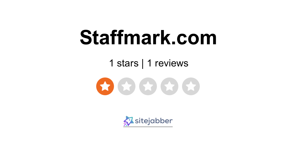 Staffmark Reviews - 1 Reviews of Staffmark.com | Sitejabber