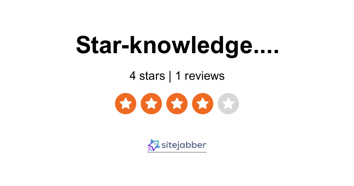 Star-knowledge Reviews - 2 Reviews of Star-knowledge.com | Sitejabber