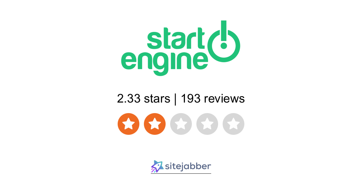 StartEngine Reviews - Read 192 Customer Reviews of StartEngine | Sitejabber
