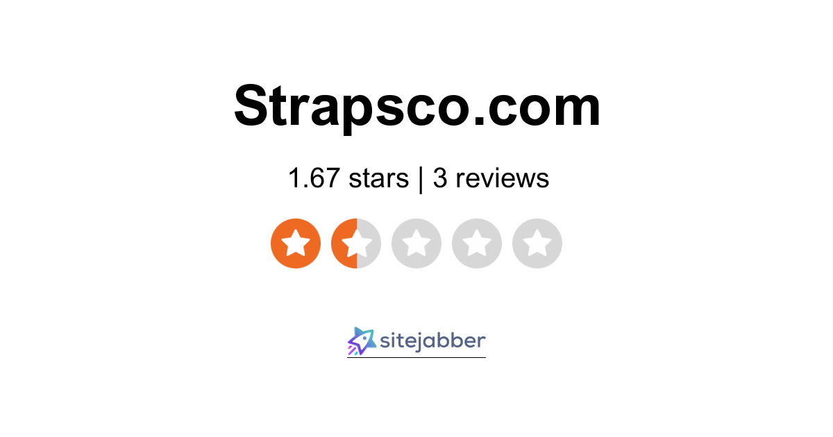 StrapsCo Reviews - Read 3 Customer Reviews of StrapsCo | Sitejabber