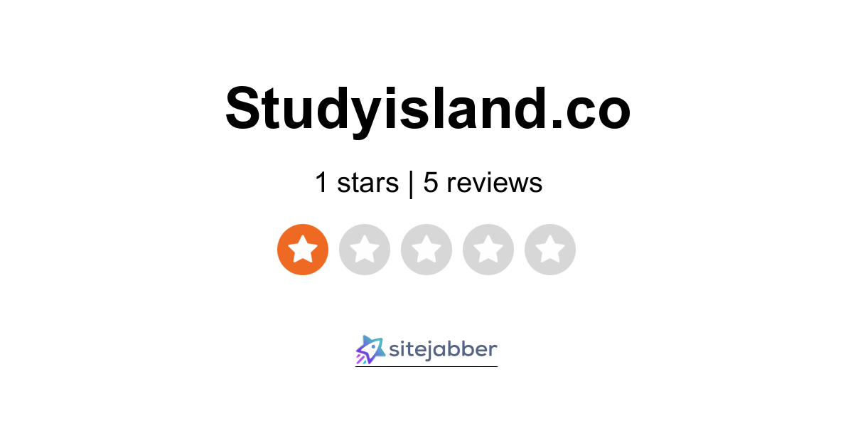 Studyisland.co Reviews - 5 Reviews of Studyisland.co | Sitejabber