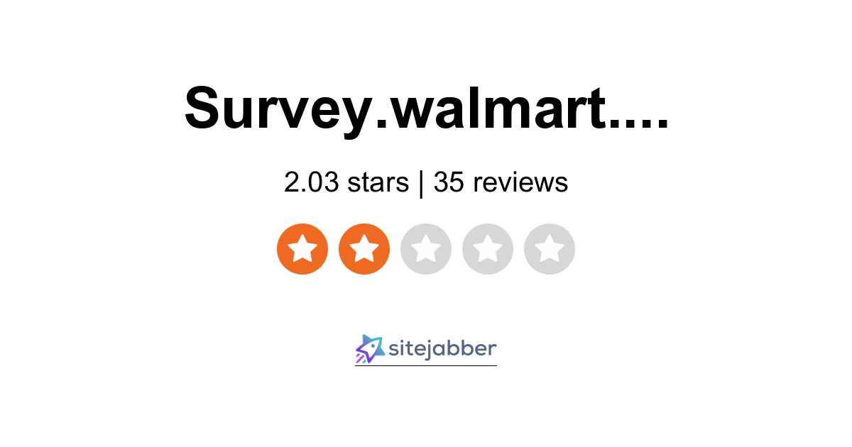Survey.walmart Reviews - Read 35 Customer Reviews of Survey.walmart ...