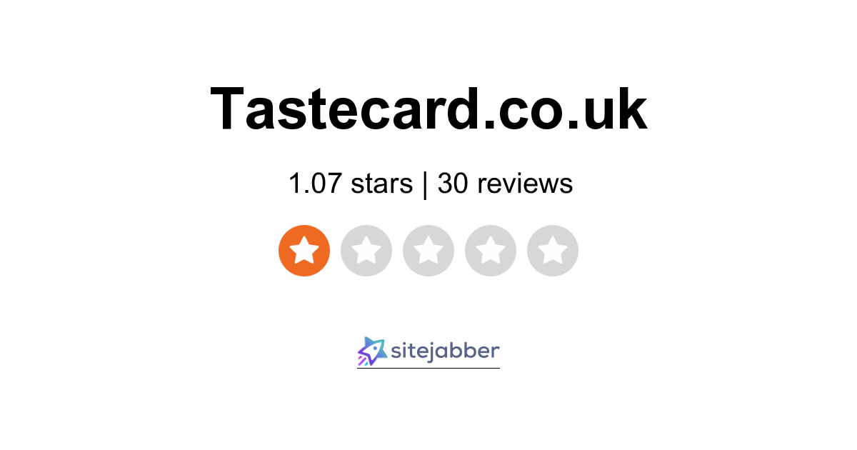 tastecard Reviews - 30 Reviews of Tastecard.co.uk | Sitejabber