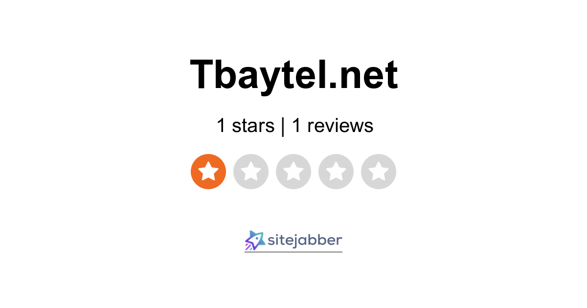 Tbaytel.net Reviews - Read 1 Customer Reviews of Tbaytel.net | Sitejabber