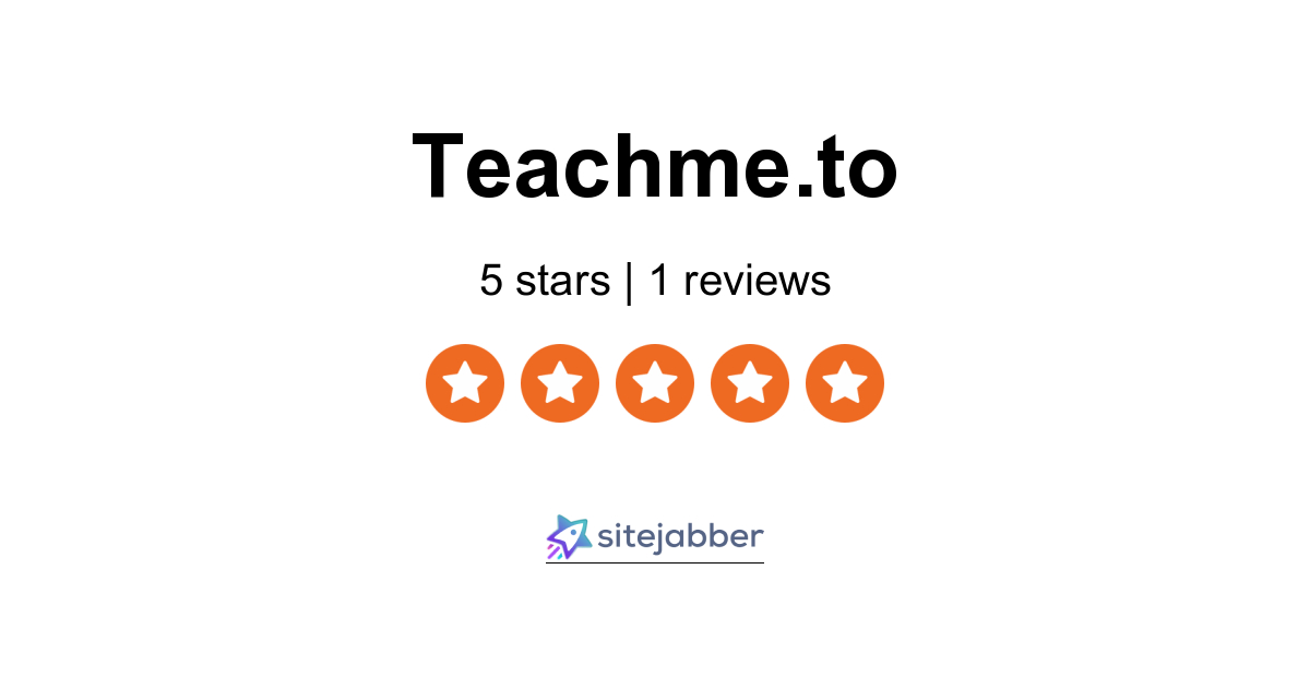 Teachme.to Reviews - 1 Reviews of Teachme.to | Sitejabber