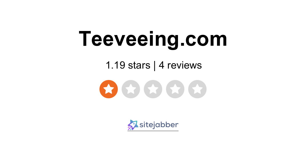 Teeveeing Reviews - 4 Reviews of Teeveeing.com | Sitejabber
