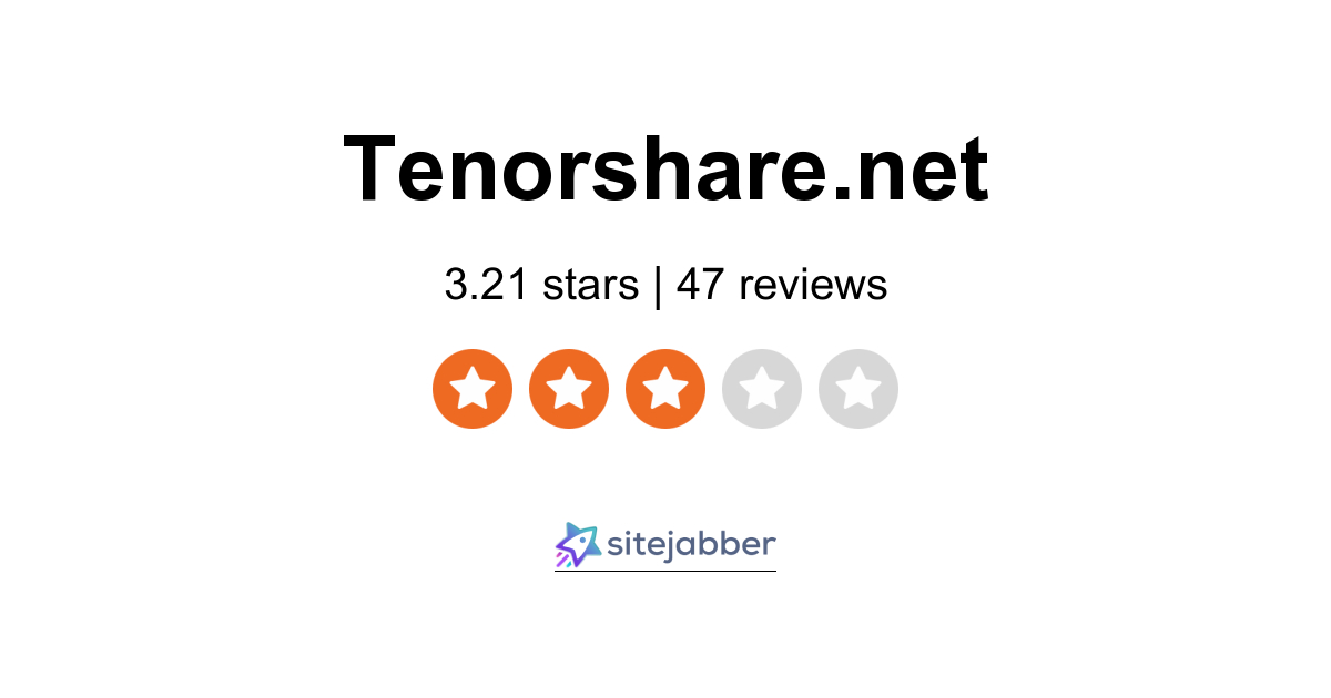 Tenorshare Reviews - Read 47 Customer Reviews of Tenorshare | Sitejabber