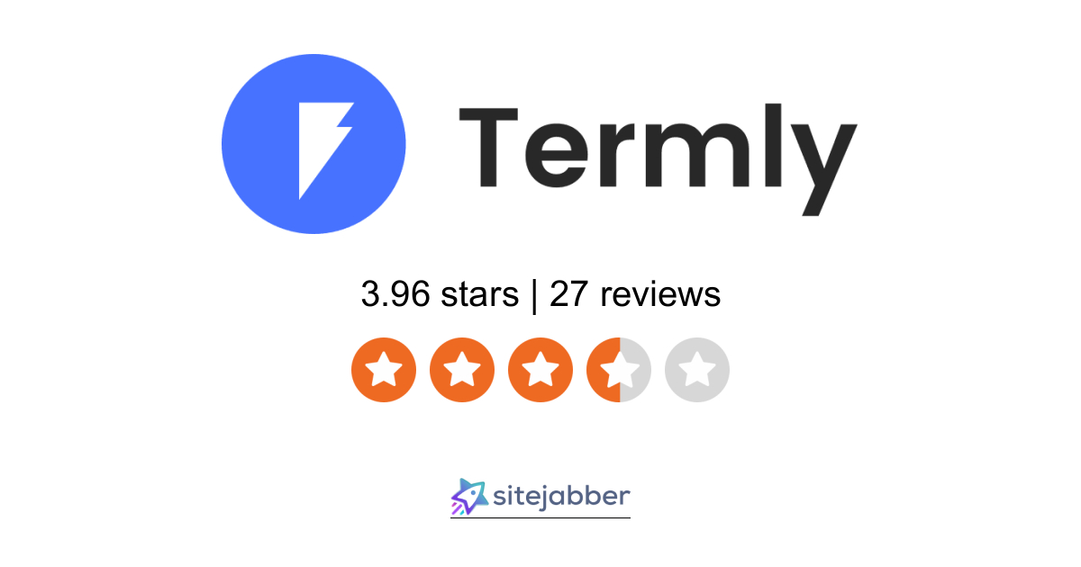 Termly Reviews - Read 27 Customer Reviews of Termly | Sitejabber