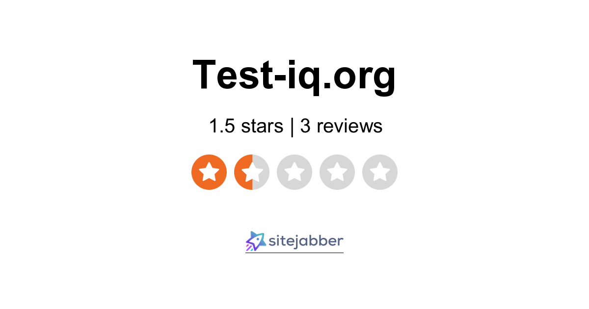 BMI™ Certified IQ Test 2018 Reviews - 3 Reviews of Test-iq.org | Sitejabber
