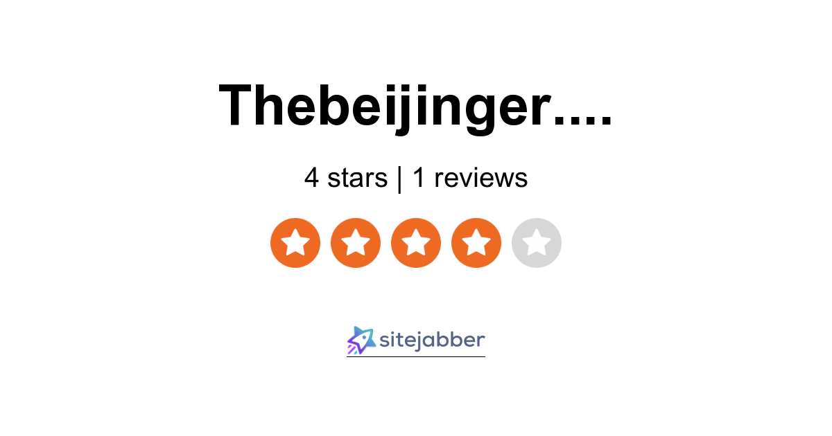 the beijinger Reviews - Read 1 Customer Reviews of The beijinger ...