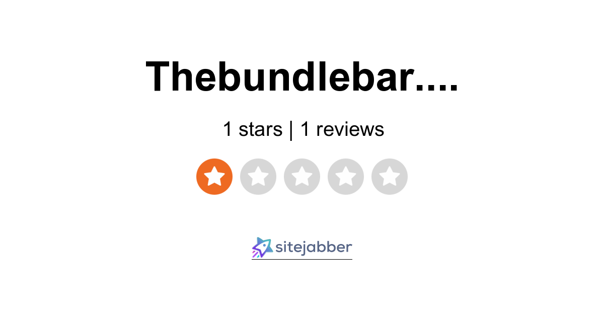 Thebundlebar Reviews - 1 Reviews of Thebundlebar.com | Sitejabber