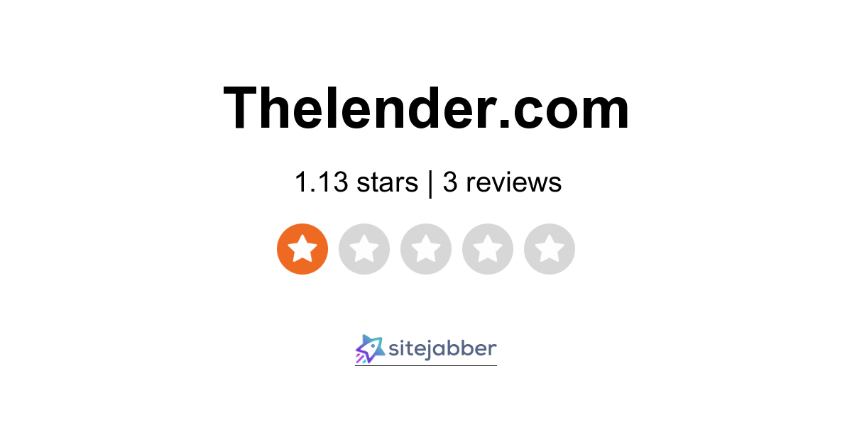 The Lender Reviews - Read 3 Customer Reviews of The Lender | Sitejabber