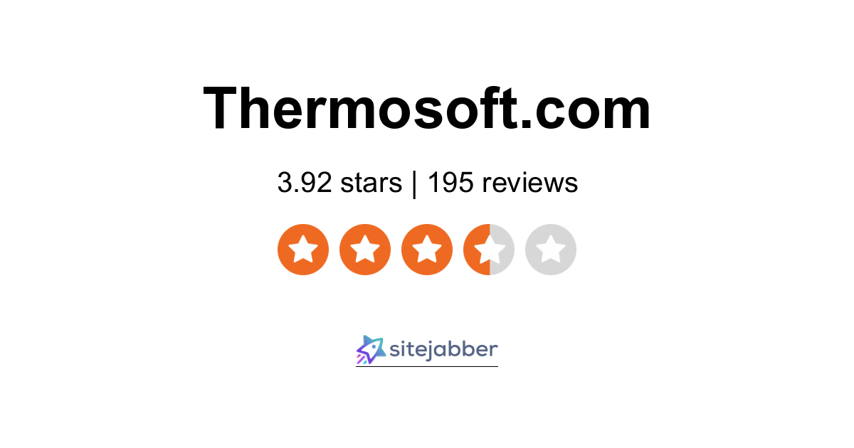 ThermoSoft Reviews - Read 195 Customer Reviews of ThermoSoft | Sitejabber