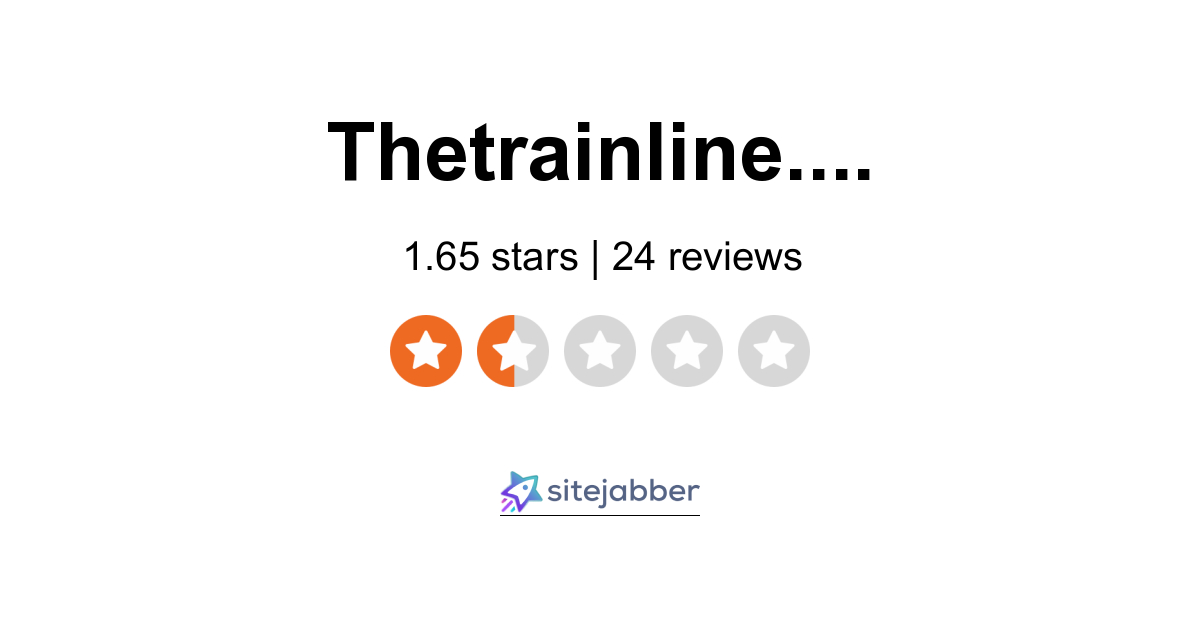 Trainline Reviews - Read 24 Customer Reviews of Trainline | Sitejabber