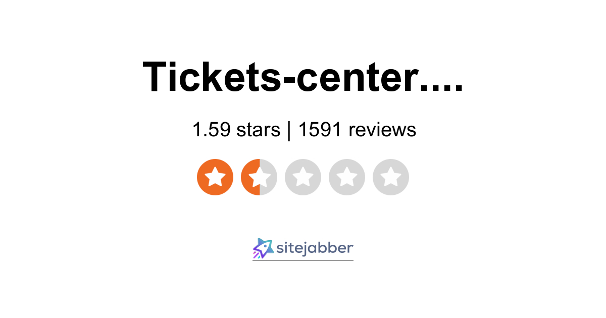 TicketsCenter Reviews - Read 1,591 Customer Reviews of TicketsCenter ...